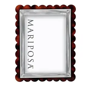 MARIPOSA Tortoise Scallop Signature Frame, 5 X 7 - Brown