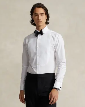 Ralph Lauren Poplin Custom Fit Tuxedo Shirt