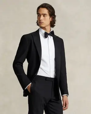 Ralph Lauren Poplin Custom Fit Tuxedo Shirt