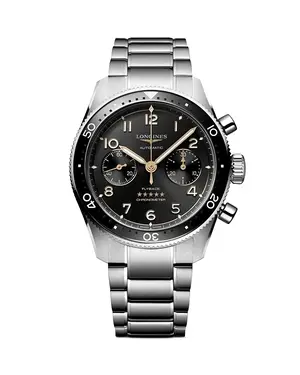 LONGINES Spirit Flyback Chronograph 42mm - Black/silver