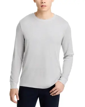 Theory Essential Tee Long Sleeve In Anemone Milano - Gray Multi