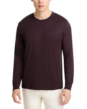 Theory Essential Tee Long Sleeve In Anemone Milano Hickory