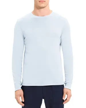 Theory Essential Tee Long Sleeve In Anemone Milano Ice