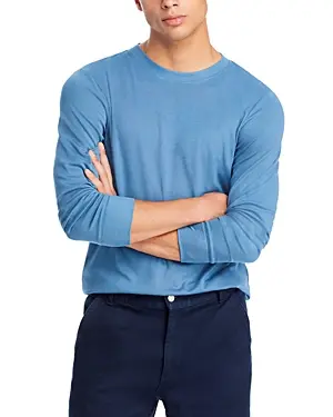 Theory Essential Tee Long Sleeve In Anemone Milano Stellar
