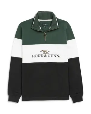 Rodd & Gunn Rodd And Gunn Forester Peak Quarter Zip Sweatshirt - Forest