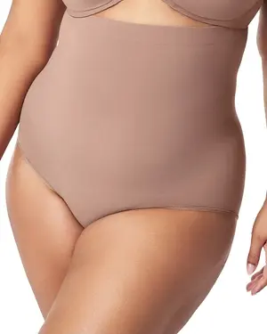 Spanx Everyday Seamless Shaping High-waisted Brief - Cafe Au Lait