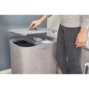 JOSEPH JOSEPH Tota 90l Laundry Separation Basket - Gray