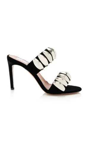 Alaïa Embellished Velvet Mules