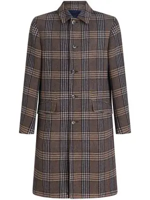 Etro Checked Coats For Men