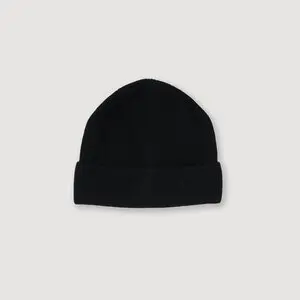 Sandro Cashmere Beanie - Dark Black