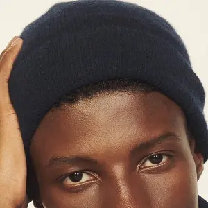 Sandro Cashmere Beanie Midnight Blue
