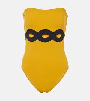KARLA COLLETTO Octavia Cutout Swimsuit - Yellow