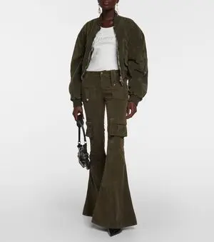 Blumarine Low-rise Flared Cargo Pants