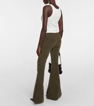 Blumarine Low-rise Flared Cargo Pants