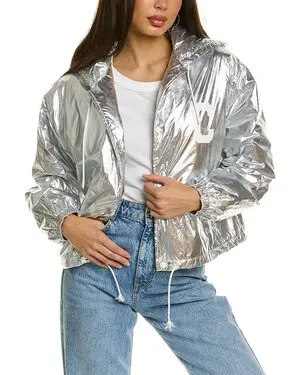 Celine Celine Cropped Skater Jacket - Silver