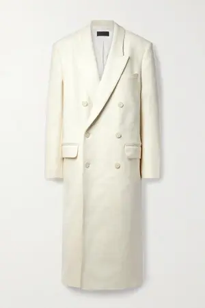 NILI LOTAN Edmont Double-breasted Wool-blend Coat