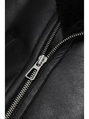 NILI LOTAN Barthelemy Paneled Shearling Jacket