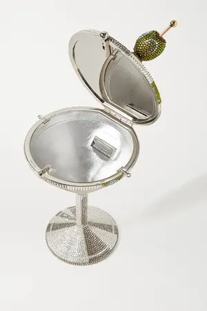 Judith Leiber Crystal-embellished Martini Clutch