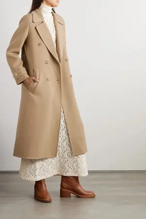Chloé Double-breasted Wool And Cashmere-blend Coat
