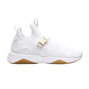 PUMA Defy Varsity Mid Metallic Sneakers White