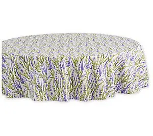 DESIGN IMPORTS 70' Round Lavender Fields Printe D Tablecloth - One-color