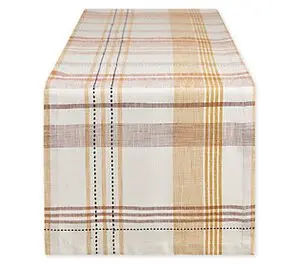 DESIGN IMPORTS Veranda Plaid Table Runner 14'x1 08 - One-color