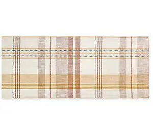 DESIGN IMPORTS Veranda Plaid Table Runner 14'x1 08