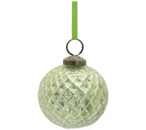 MELROSE Textured Glass Ball Ornament
