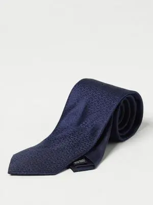 Michael Kors Michael Kors Jacquard Monogram Silk Neck Tie Blue 1