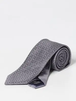 Michael Kors Silk Tie With Jacquard Monogram - Pearl