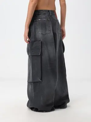 Palm Angels Wide Leg Cargo Jeans