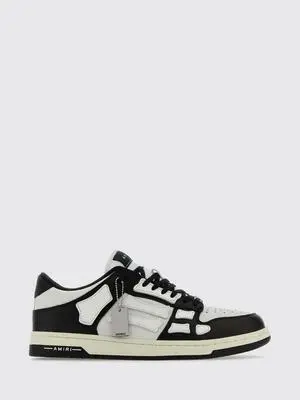 Amiri Skel Leather Lace-up Sneakers - Black