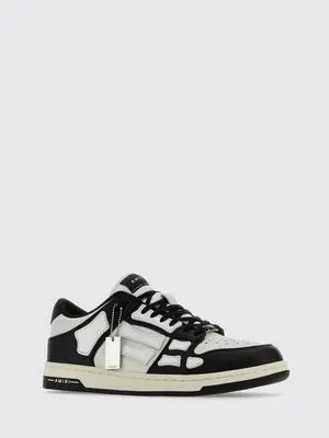 Amiri Skel Leather Lace-up Sneakers - Black