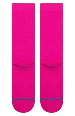 Stance Icon Crew Socks - Fuchsia