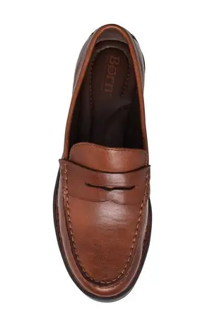 BØRN Carrera Platform Loafer - Brown Leather