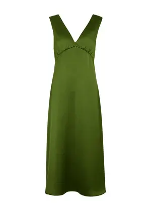 Max Mara Edolo Satin Midi Dress
