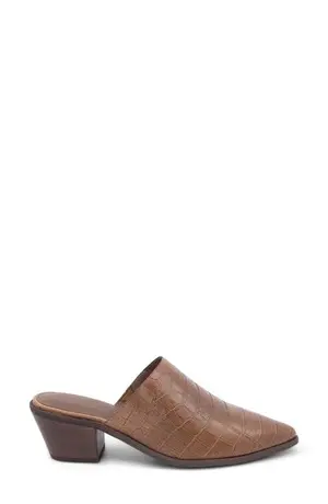 CHOCOLAT BLU Cellia Mule - Brown Embossed Croco