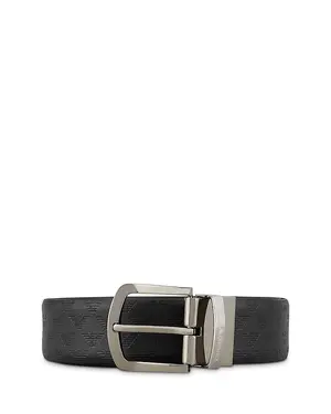 Emporio Armani Reversible Leather Belt - Black