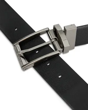 Emporio Armani Reversible Leather Buckle Belt