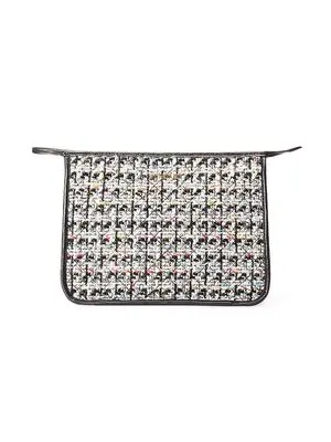 Mz Wallace MZ Wallace Metro Tweed Bouclé Clutch - Neutral