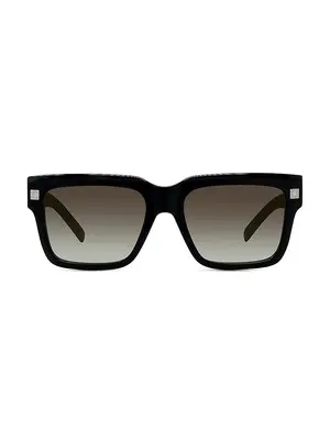 Givenchy Men's GV Day 55MM Square Sunglasses - Shiny Light Brown Shiny Black Gradient