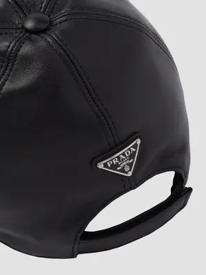 Prada Nappa Leather Baseball Cap