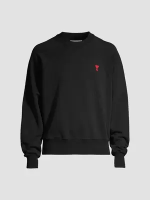 AMI Paris De Coeur Logo Sweatshirt - Noir