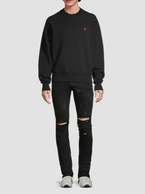 AMI Paris De Coeur Logo Sweatshirt - Noir