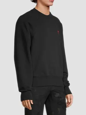 AMI Paris De Coeur Logo Sweatshirt - Noir