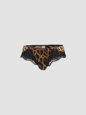 Dolce & Gabbana Lace & Silk-blend Briefs