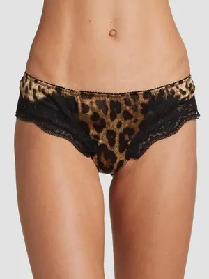 Dolce & Gabbana Lace & Silk-blend Briefs
