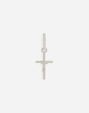 Dolce & Gabbana Single Creole Earring With Cross Pendant