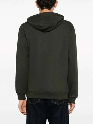 A.p.c. Logo-print Drawstring Hoodie - Green