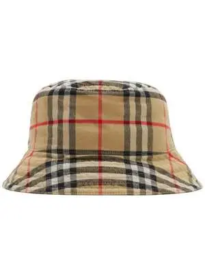 Burberry Vintage Check Bucket Hat - Neutrals
